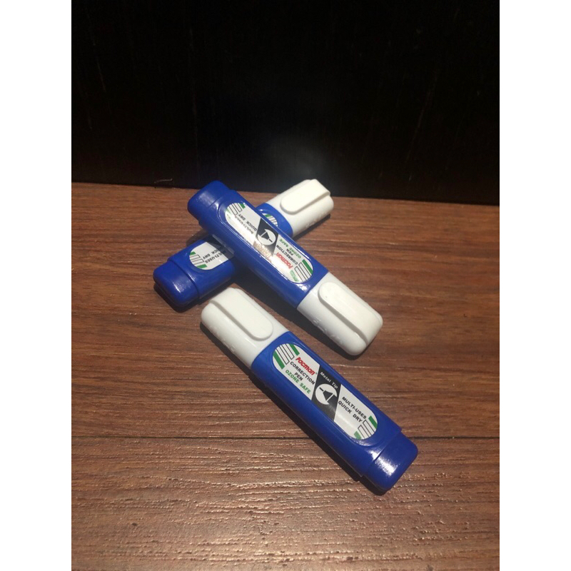 Jual 3pcs Tipe ex Pacman Biru tipe x cair correction pen | Shopee Indonesia