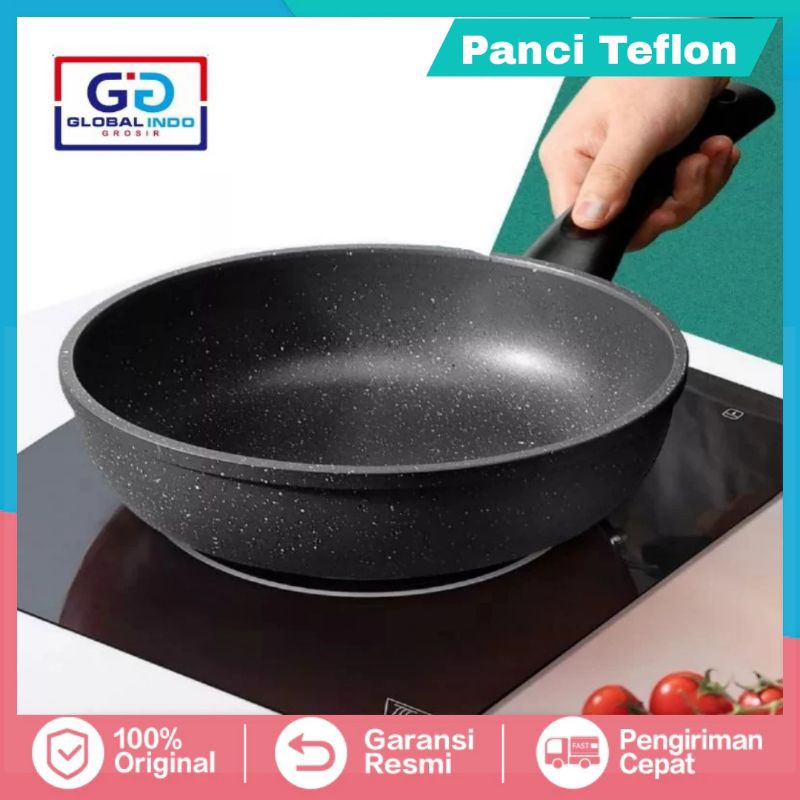 Jual [100%ORI] Panci Teflon 18-20-22-30cm Panas merata Panci mie mudah ...