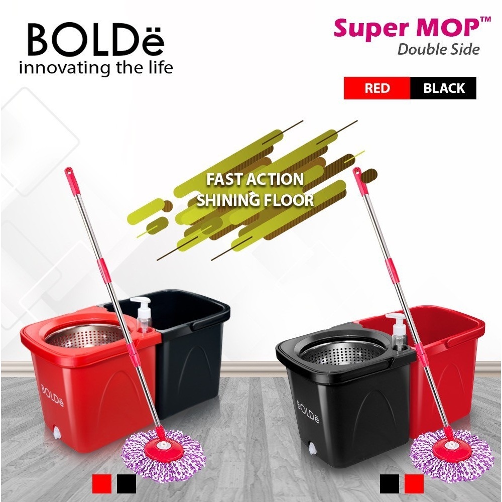 Jual BOLDe Pel Lantai Dengan Dua Sisi / Super Mop Double Side - Red ...