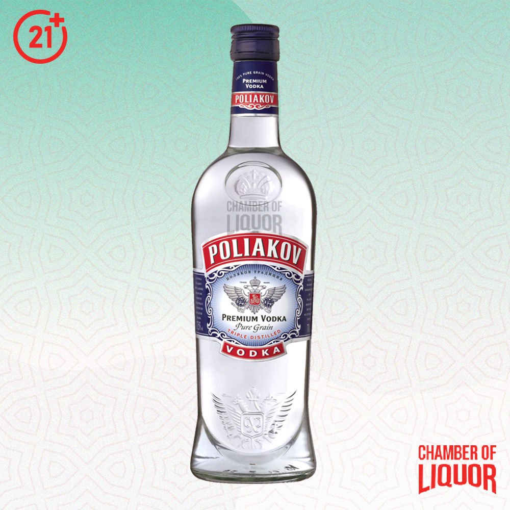 Jual POLIAKOV Original Premium Vodka Pure Grain 700ml | Shopee Indonesia