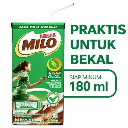 Jual MILO ACTIV-GO UHT Susu Coklat 180 mL RTD | Shopee Indonesia