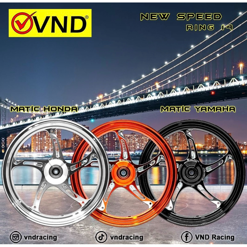 Jual velg vnd racing new speed | Shopee Indonesia