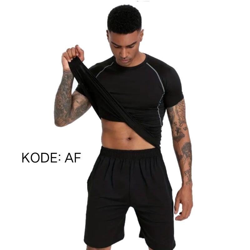Jual Atasan Kaos kompresi Manset Sports Pria /Kaos Lengan Pendek ...