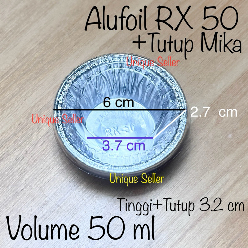 Jual Aluminium Foil Cup RX 50 + Tutup Mika Bestfresh / Aluminium Foil Alufoil Tray Alutray Cup ...