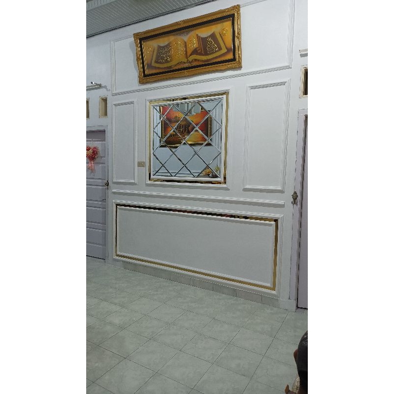 Jual Pasang Wall Molding Kaca bevel Free cat dinding dan molding ...