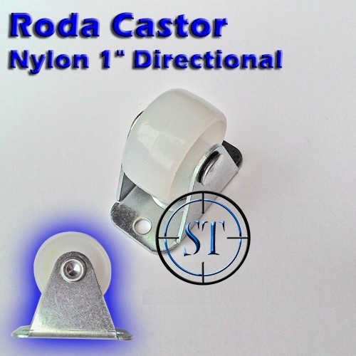 Jual Roda Castor Nylon 1" LURUS Directional Caster Wheel Rak Lemari 1 ...