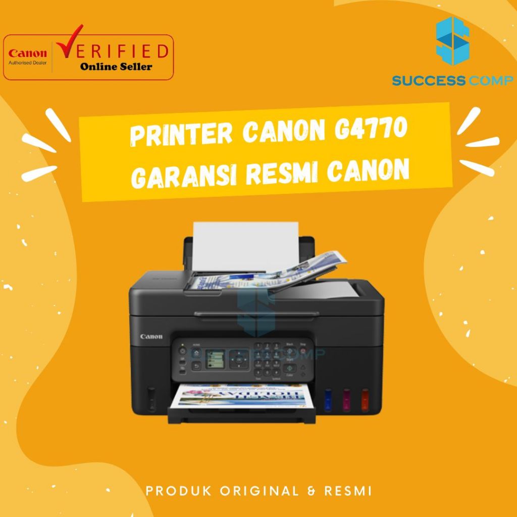 Jual Printer Canon PIXMA G4770 G 4770 All In One Fax WiFi ADF | Shopee ...