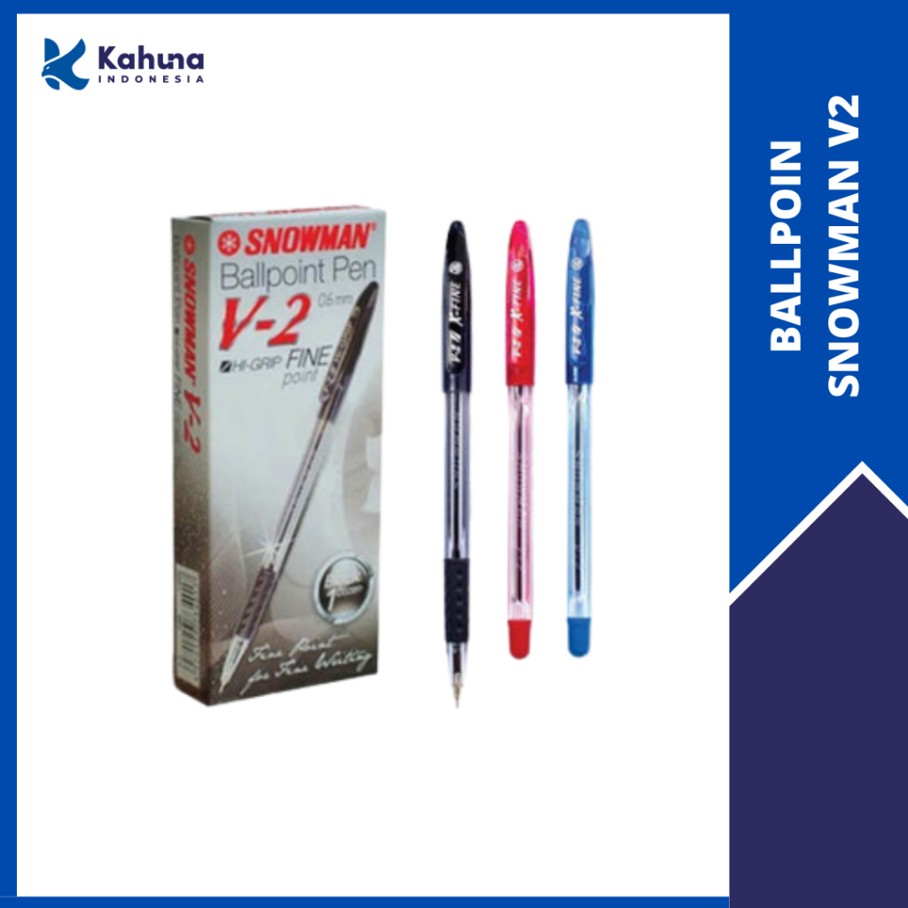 Jual BALLPOINT / PULPEN V-2 SNOWMAN 0,7 mm (1 Pack) | Shopee Indonesia