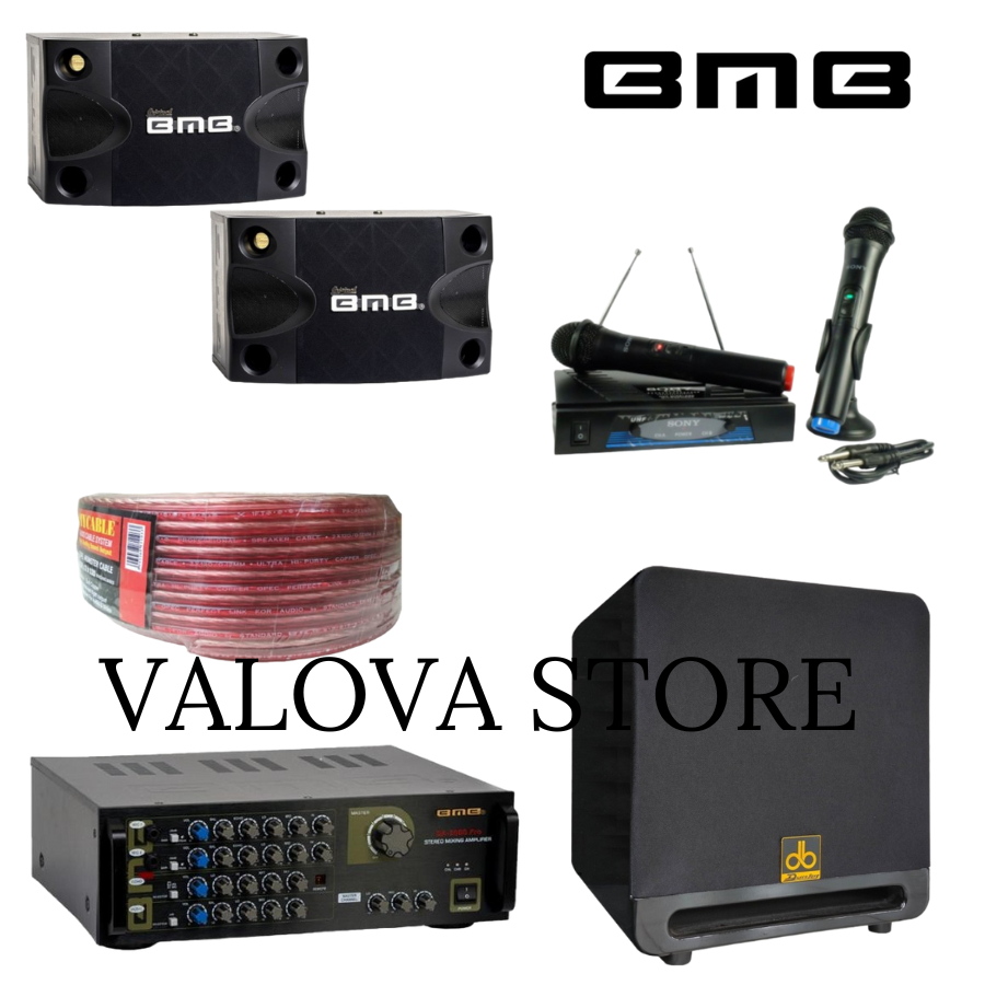 Jual Paket karaoke 6 BMB cs252v + Ampli BMB DA2000 PRO BT + Sub ...