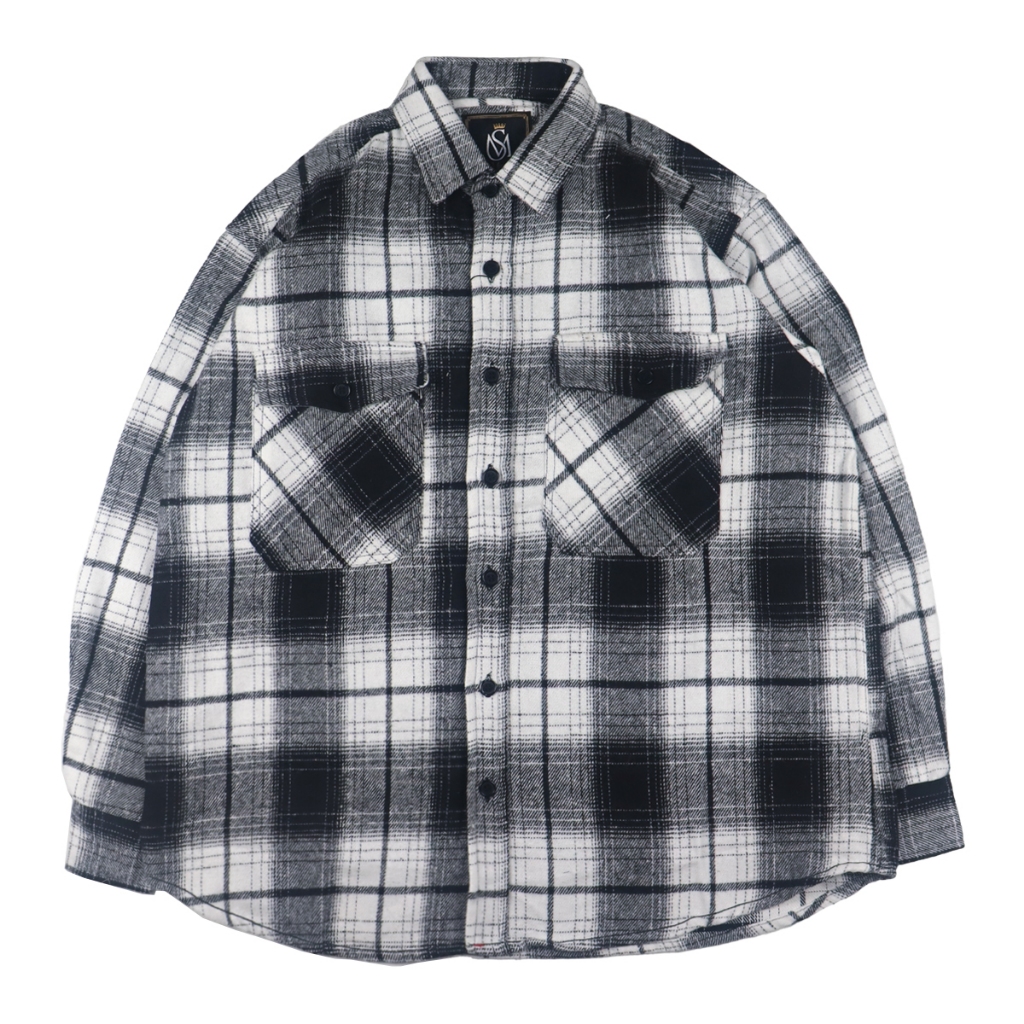 Jual SAN MARINO bruno store kemeja flanel oversize woll pria wanita ...