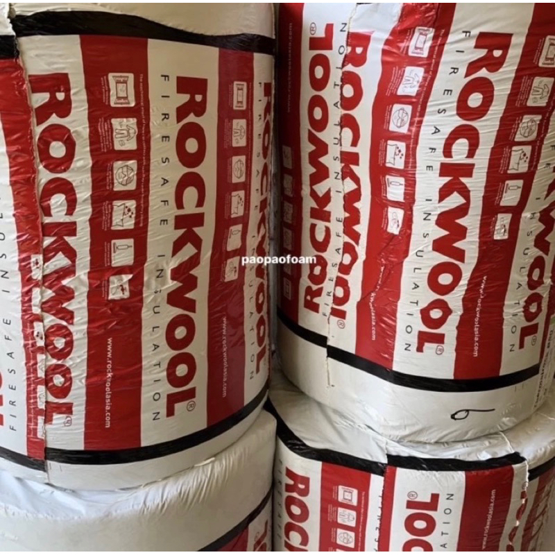 Jual Rockwool Glasswool Thermalrock Peredam Suara density100 ( 1 rol ...