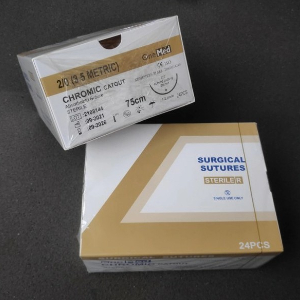 Jual Chromic 2/0 dan 3/0 OneMed Benang Steril Surgical Suture + Needle ...