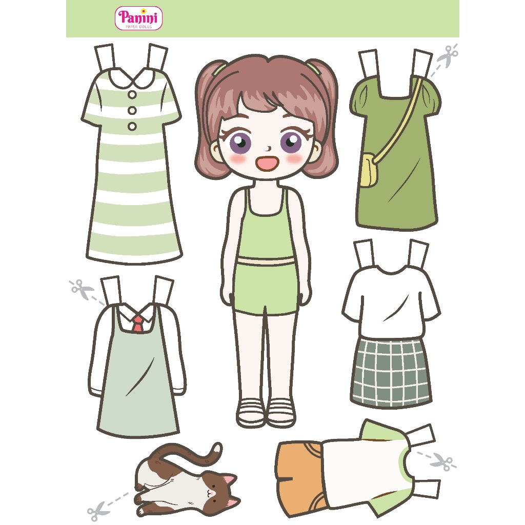Jual Korean Paper Doll Panini Baju Bajuan Bongkar Pasang | Shopee Indonesia