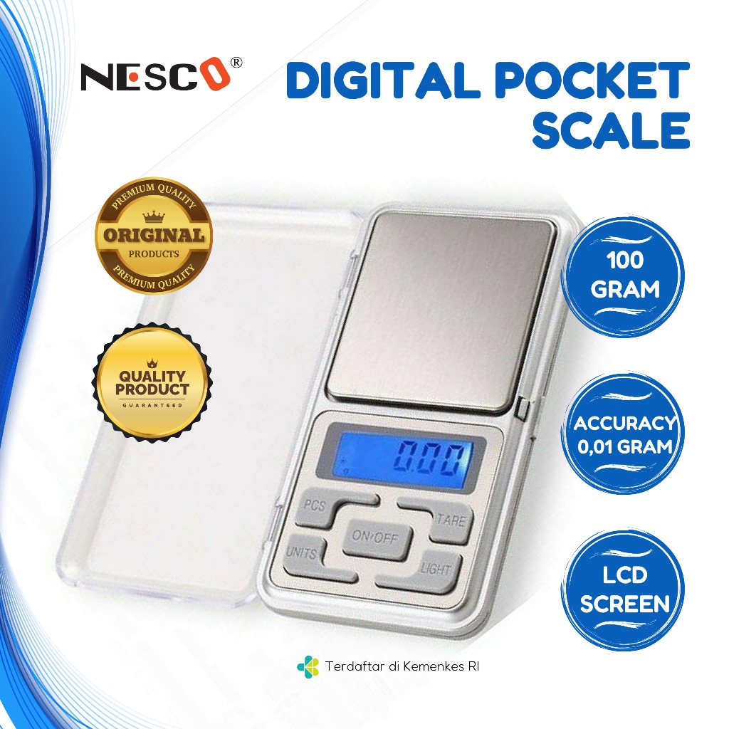 Jual Digital pocket scale / Timbangan Emas Digital (100gr) 0.01gr ...
