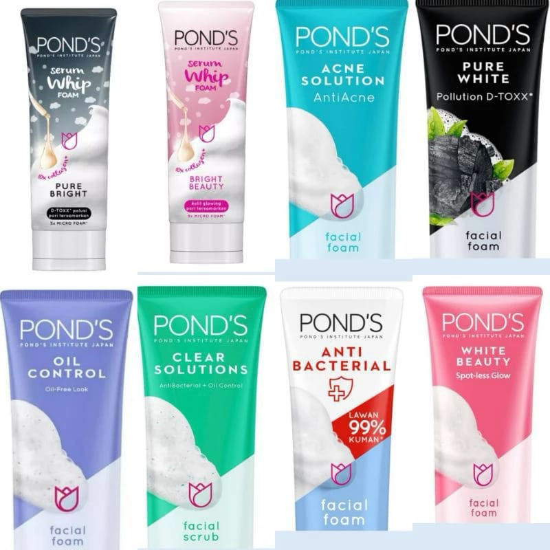 Jual PONDS FACIAL WASH ALL SERIES 50ml/100ml | Shopee Indonesia