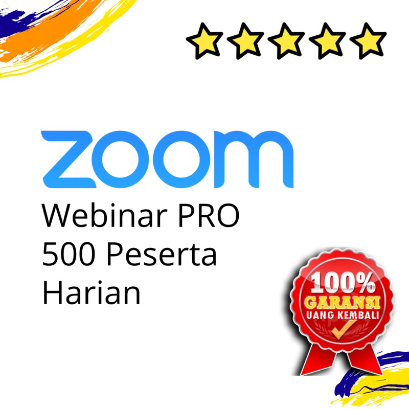 Jual ZO0M WEBINAR PRO 500 1000 PESERTA HARIAN | Shopee Indonesia