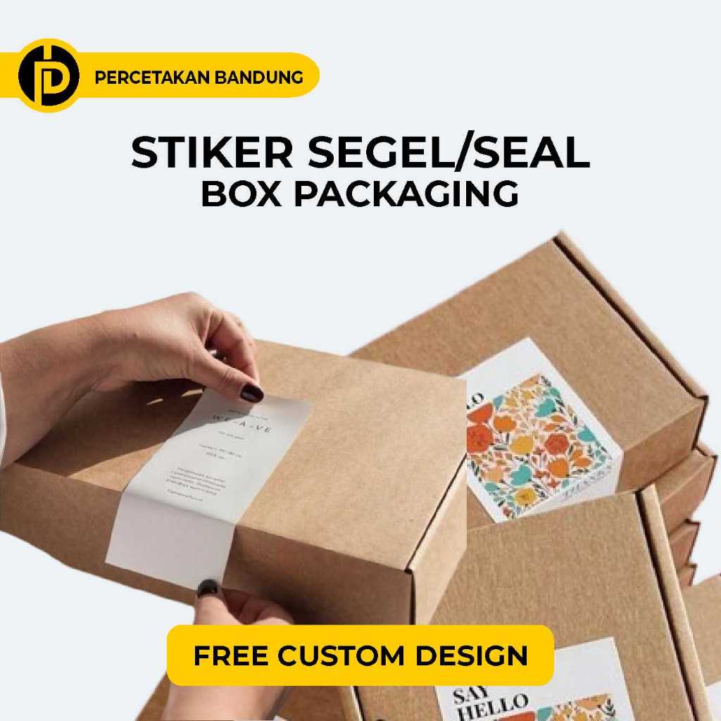 Jual STIKER SEGEL SEAL BOX PACKAGING | Shopee Indonesia