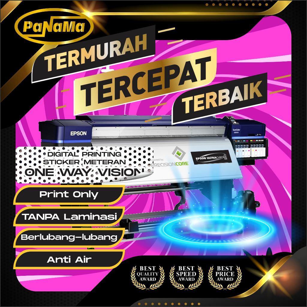 Jual Digital Printing Sticker One Way Vision, Print Stiker Kaca Mobil ...