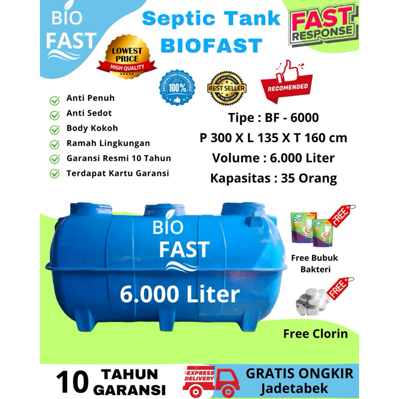 Jual septic tank bio biotech biotaff biofil biotank biofilter biofast 6 ...