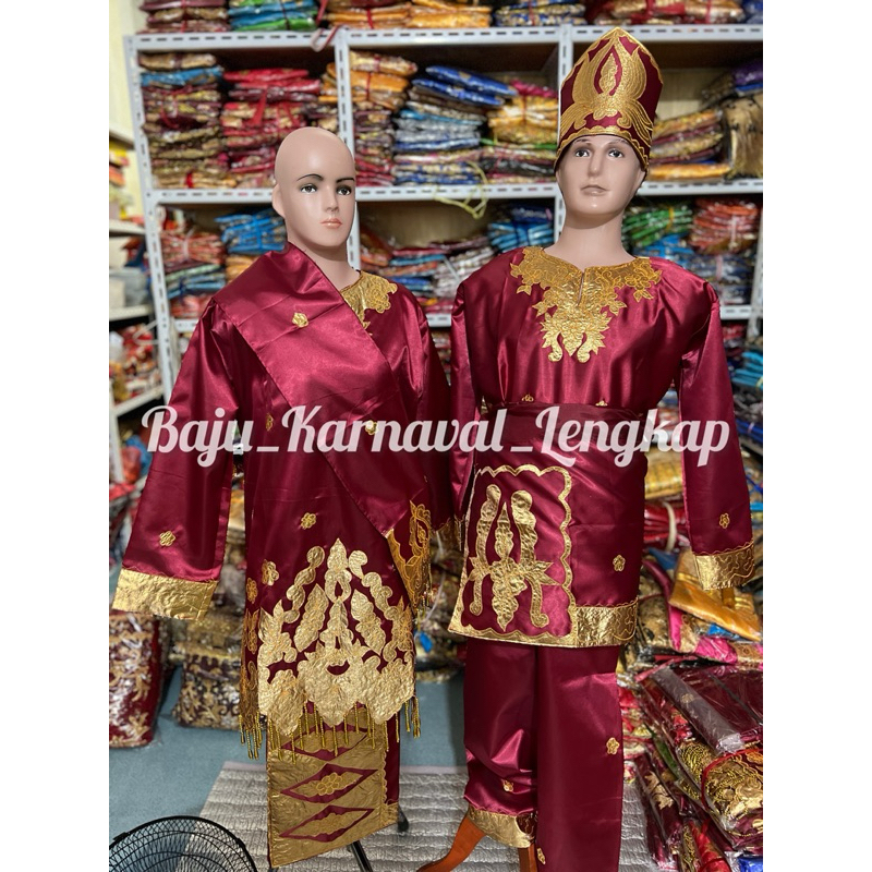 Jual baju adat Minang pasangan/pagar ayu+pagar bagus | Shopee Indonesia