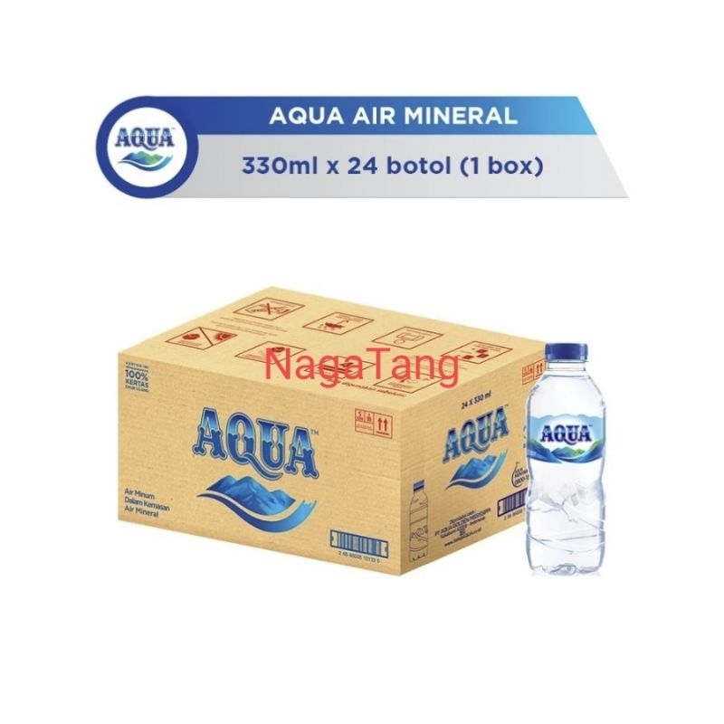 Jual AQUA BOTOL 330ML MINI 1 DUS ISI 24 BOTOL. TERMURAH!!! | Shopee ...