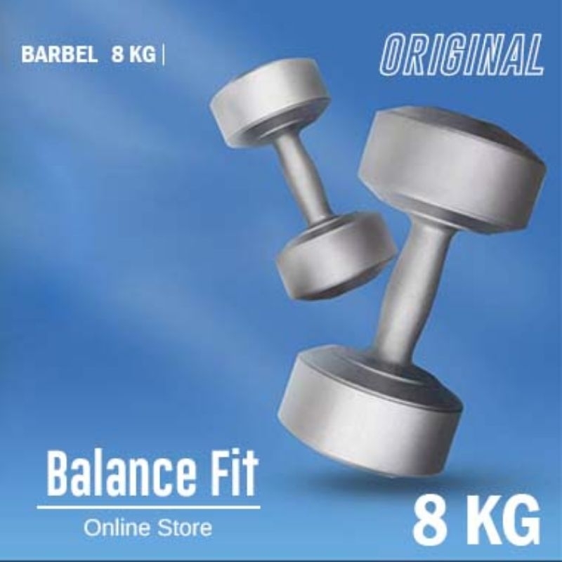 Jual BARBEL 8 KG ANGKAT BEBAN / DUMBEL 8 KG ( 1 SATUAN ) | Shopee Indonesia