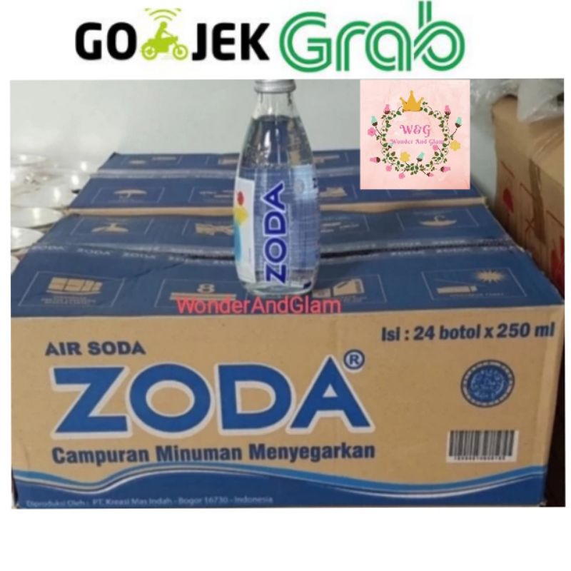 Jual Zoda Air Soda 250ml Botol | Air Soda Tawar Botol 250ml 1 Dus 24Btl ...