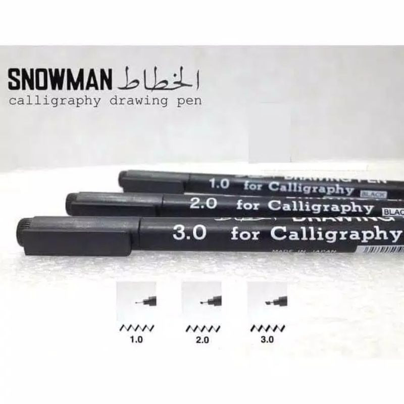 Jual BN - Snowman Calligraphy Pen | Shopee Indonesia