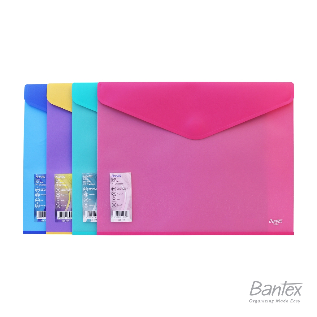 Jual Bantex Duro Bi-Colour PP Envelope Folder File Amplop A4 - 3226 ...
