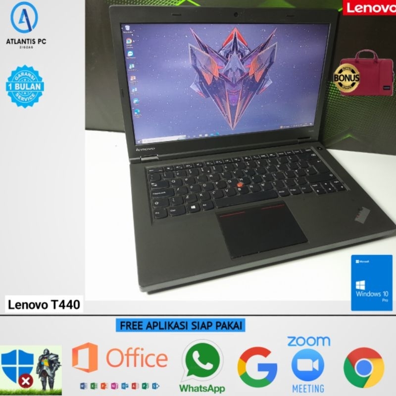 Jual Laptop Lenovo T440/T400 Core i5 Gen 4 Ram 4GB/8GB SSD 128GB/500GB Windows 10 SIAP PAKAI ...