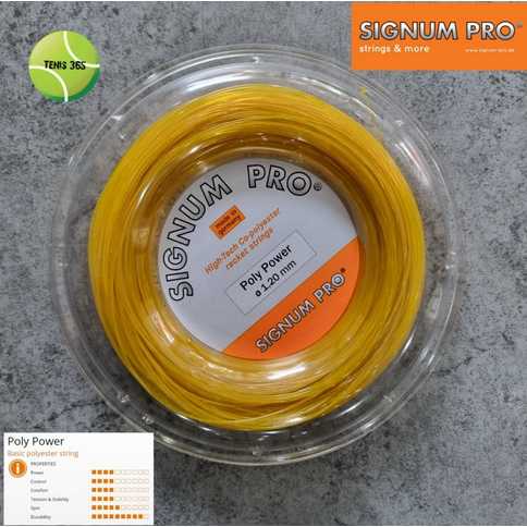 Jual Senar Tenis Signum Pro Poly Power Reel ( 200m ) | Shopee Indonesia