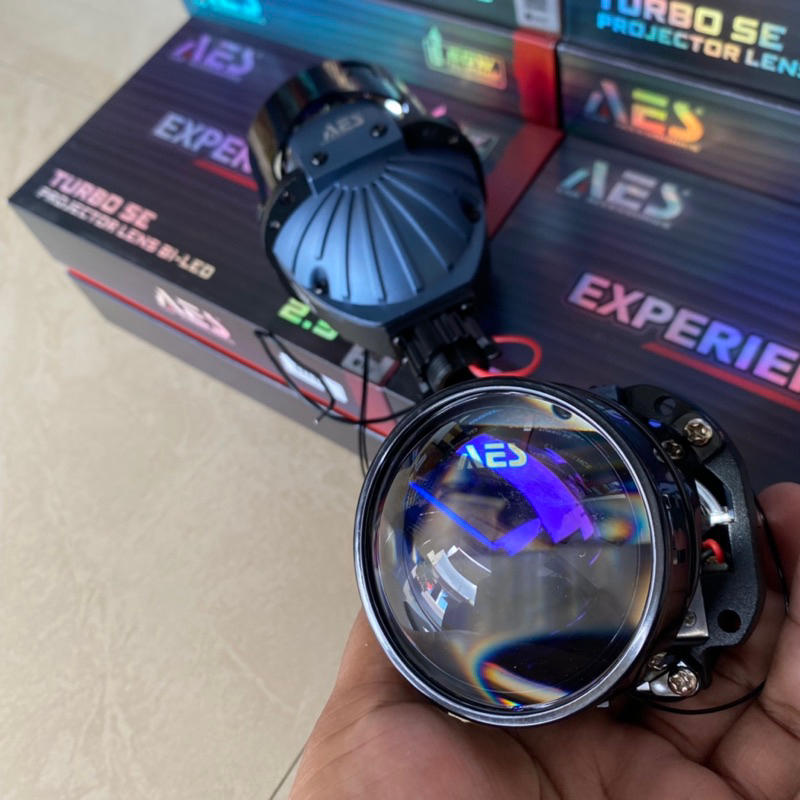 Jual biled aes turbo se experiance 60watt non laser lampu biled proji ...