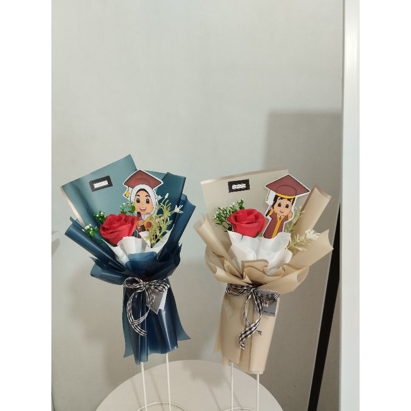 Jual Buket Wisuda/ Bucket Wisuda / Buket Boneka Wisuda/ Buket Kartun ...