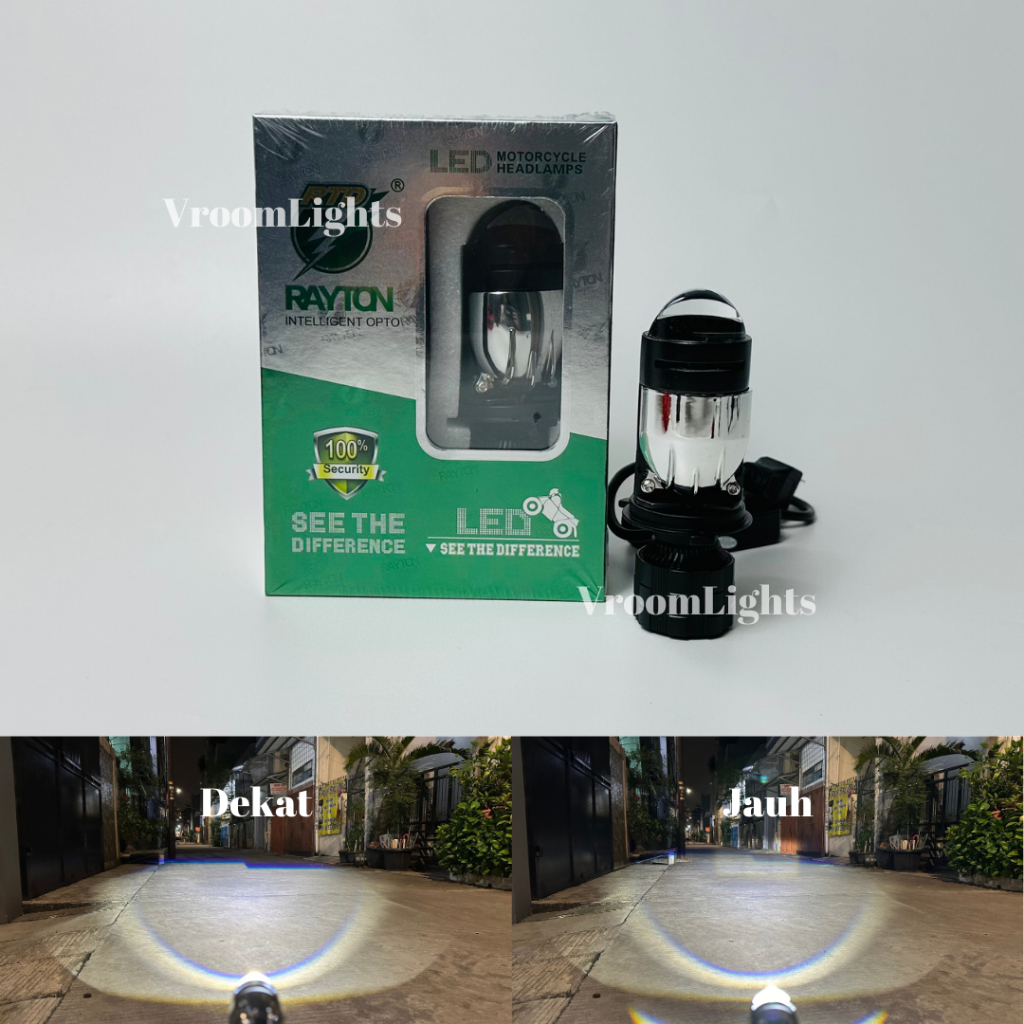 Jual RTD RAYTON Tipe M01X Lampu Utama LED H4 Mini Projector Cut Off ...