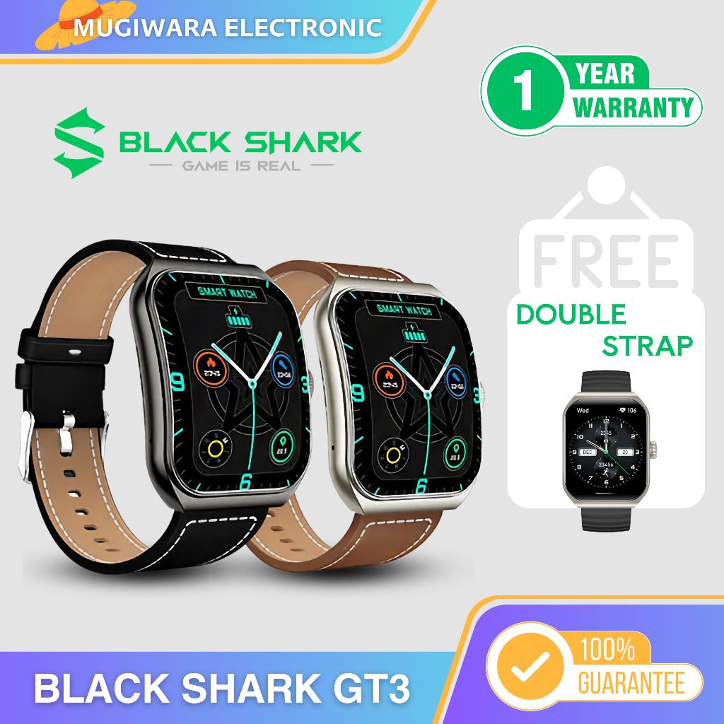 Jual Black Shark Smartwatch GT3 | Amoled Display | 100+ Sport Mode | 10 ...