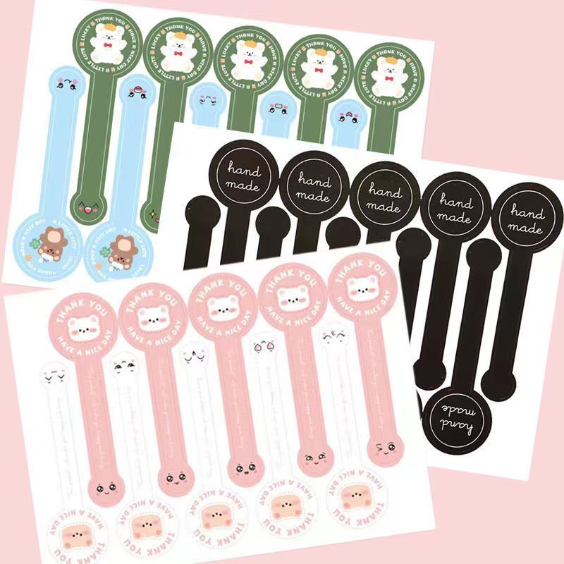 Jual [COD] 100 Pcs Stiker Terima Kasih Bubuk Thank You Sticker Panjang ...