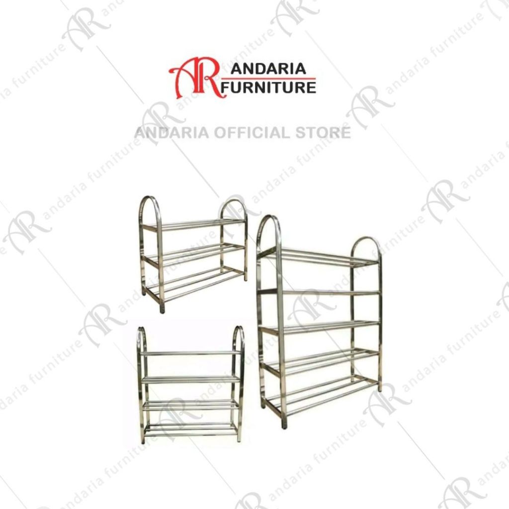 Jual RAK SEPATU ALUMINIUM | Rak Sepatu Alfa 4 Susun | Rak Sepatu Alfa 5 ...