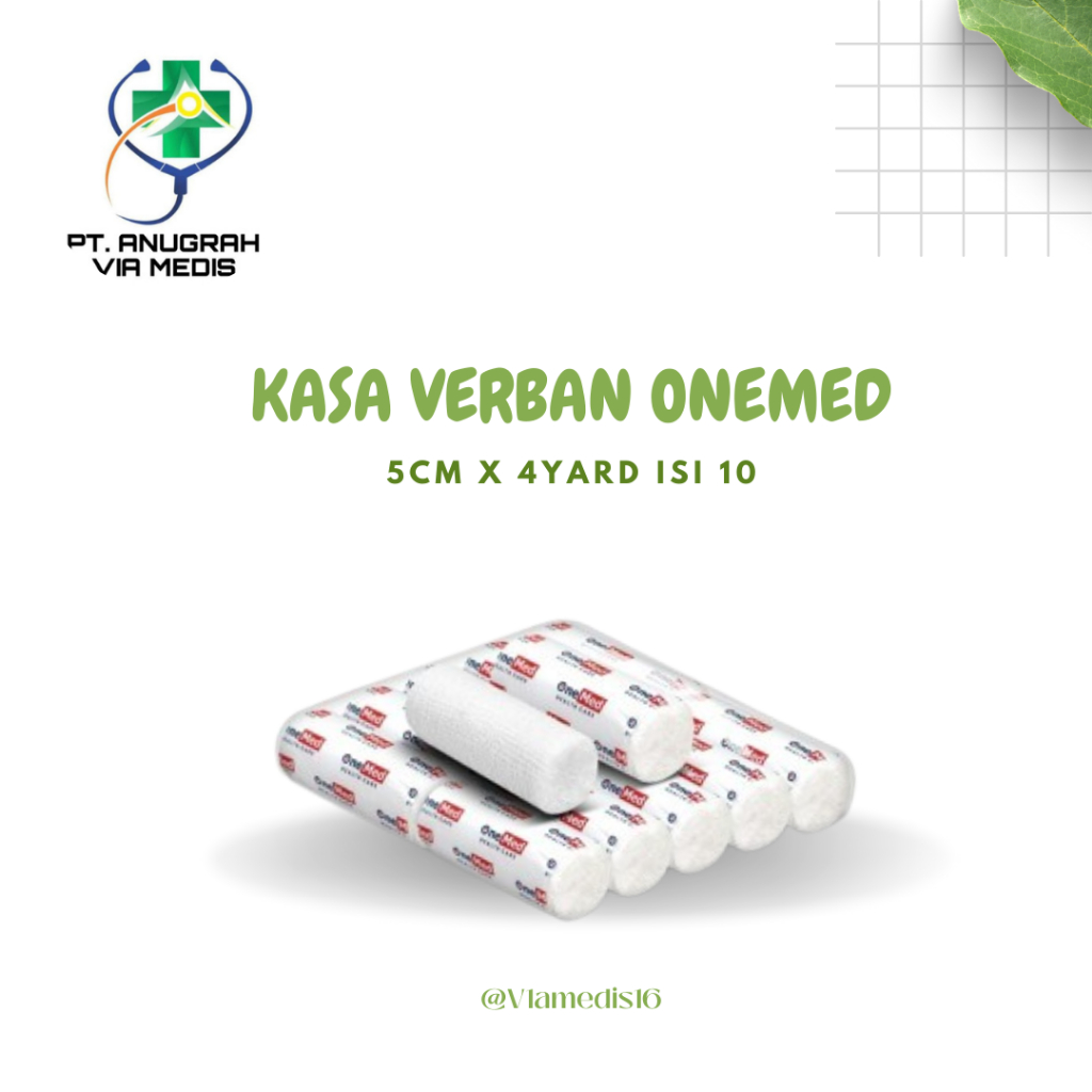 Jual Kasa Verban OneMed 5cm x 4yard Pak Isi 10 Rol MM | Shopee Indonesia