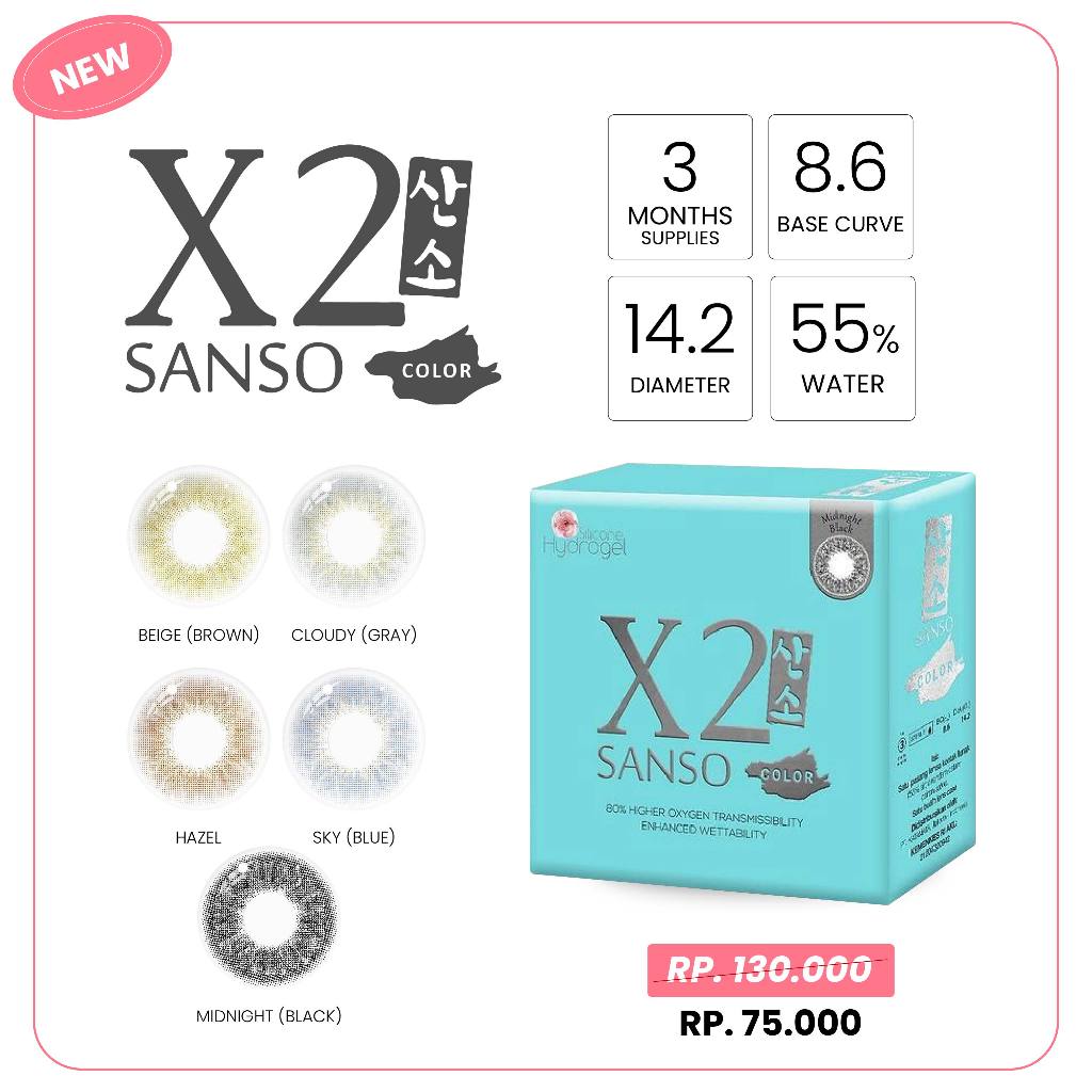Jual OPTIK GO - SOFTLENS X2 SANSO COLOR SOFTLENS ARABIAN LOOK SOFTLENS ...