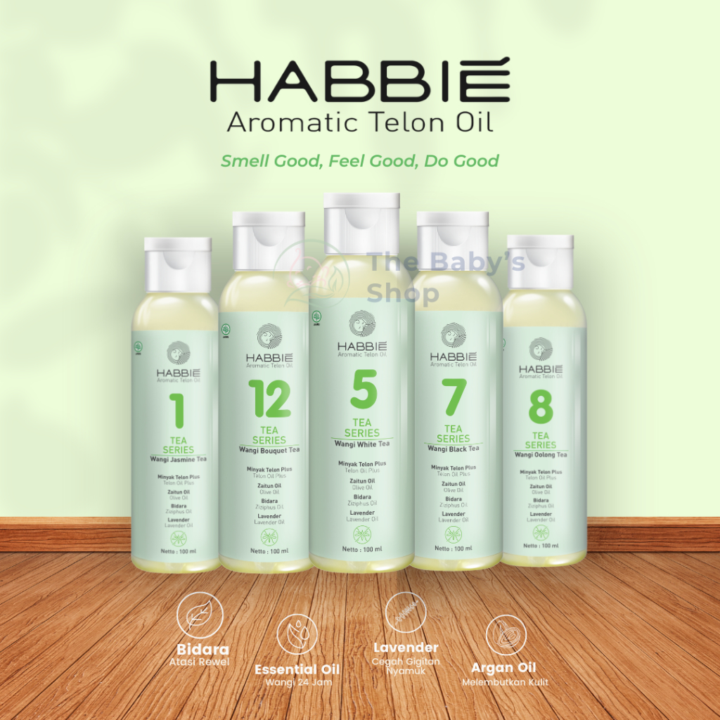 Jual Habbie Aromatic Telon Oil - Tea Series [ALL VARIAN] | Shopee Indonesia