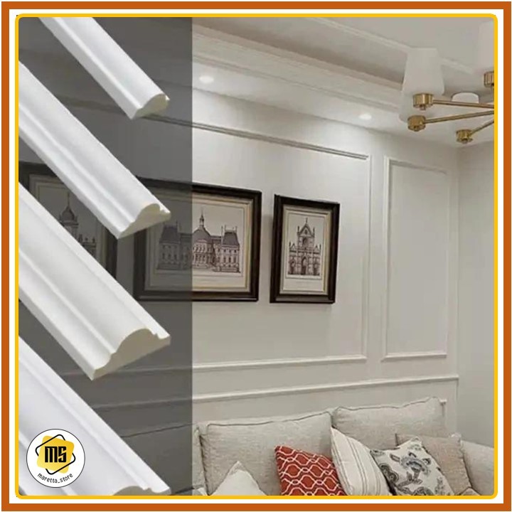 Jual List Wall Moulding PVC List profil Dinding | Shopee Indonesia
