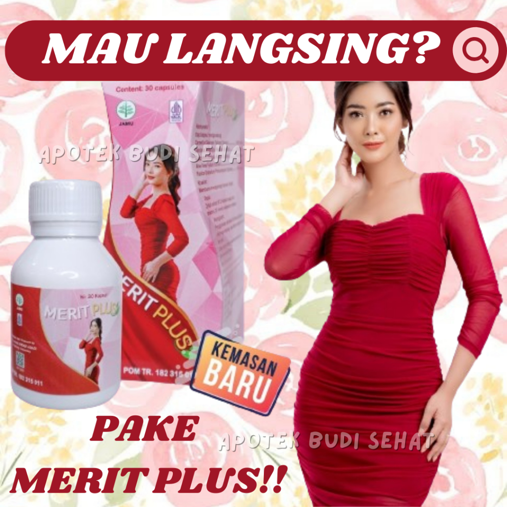 Jual Merit Plus Obat Pelangsing Tubuh Obat Turun Berat Badan botol @30 ...