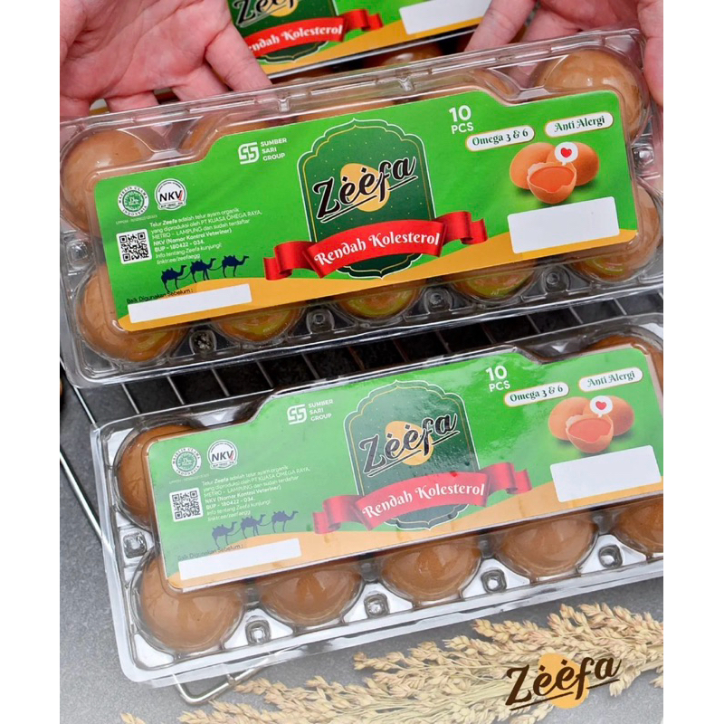 Jual ZEEFA Telur Omega Isi 10 Pcs | Shopee Indonesia