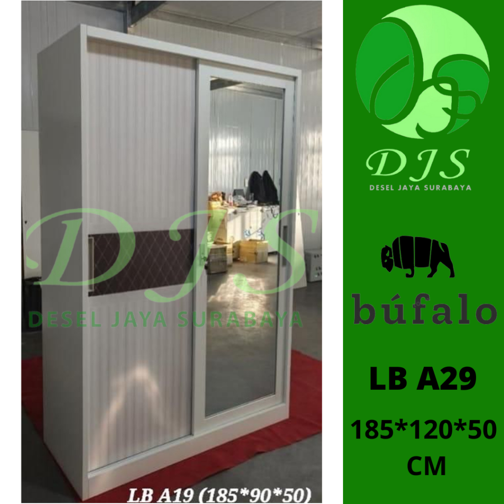 Jual Lemari Baju Sliding Besi LB-A29 - Lemari Baju Sliding - Almari ...