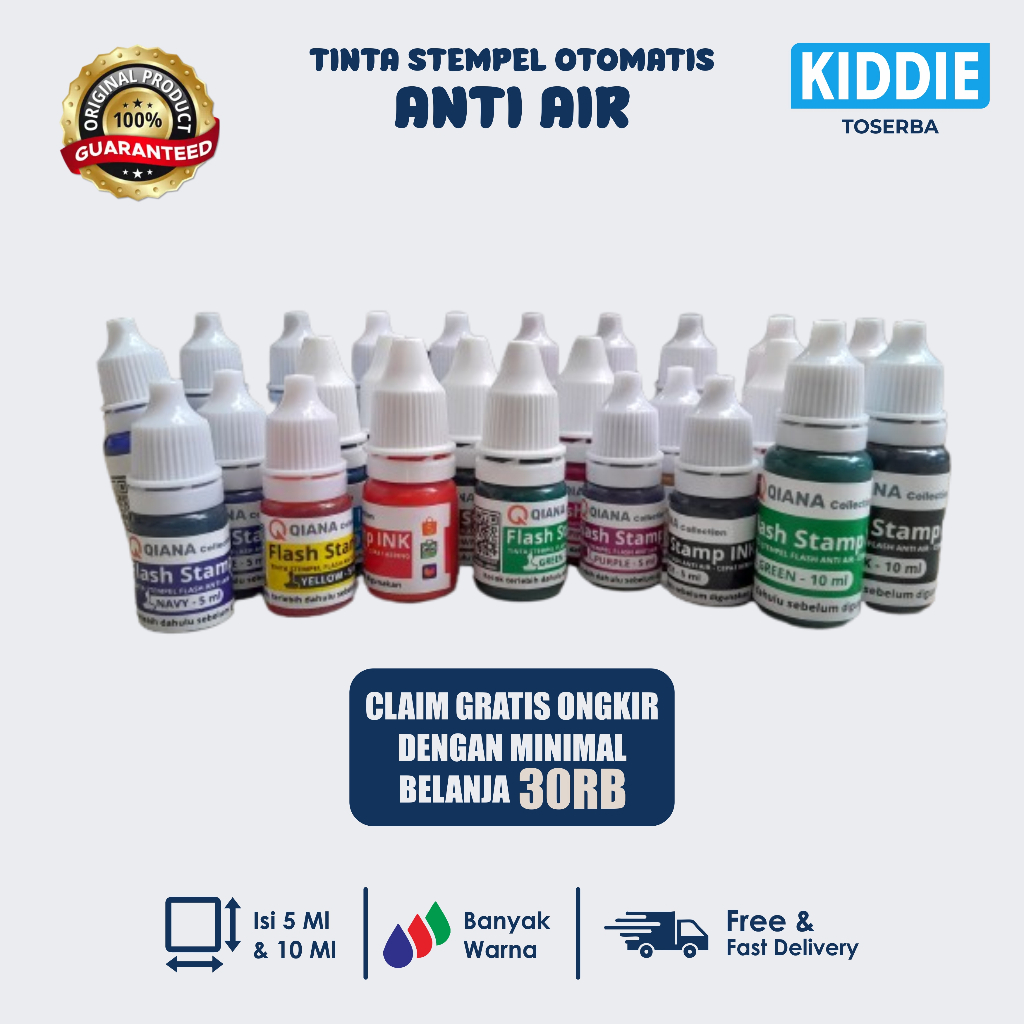 Jual Tinta Stempel Otomatis - 5ml dan 10 ml - Otomatis Anti Luntur ...