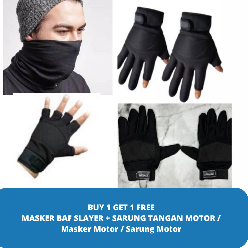 Jual BUY 1 GET 1 FREE / MASKER BAF MOTOR SLAYER + MASKER MOTOR GRATIS ...