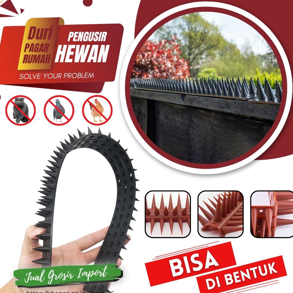 Jual Alat Pengusir Anti Kucing Anjing Duri Paku Untuk Di Pagar Dinding ...