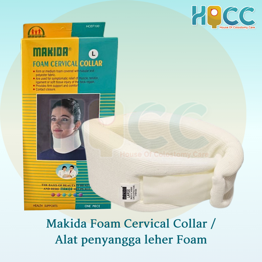 Jual Makida Foam Cervical Collar / Alat penyangga leher Foam | Shopee ...