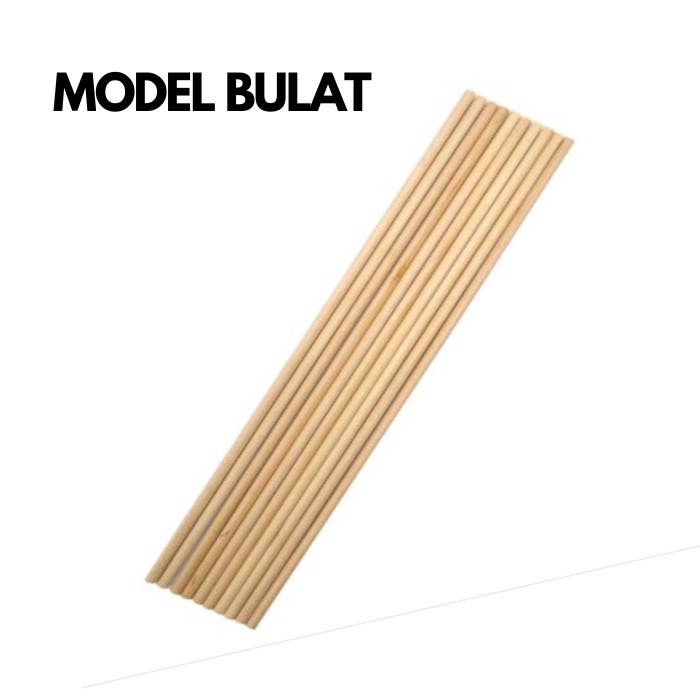Jual Isi 10pcs Dowel Kayu Ramin Diameter 6mm Panjang 30cm Stik Kayu ...
