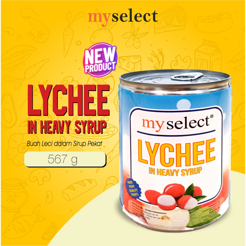Jual Myselect lychee in Heavy Syrup buah leci dalam sirup pekat kemasan kaleng 567 gr | Shopee ...